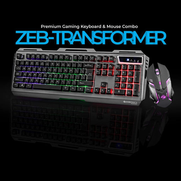 Zebronics Zeb-Transformer Gaming Keyboard and Mouse Combo ( Open Box ...